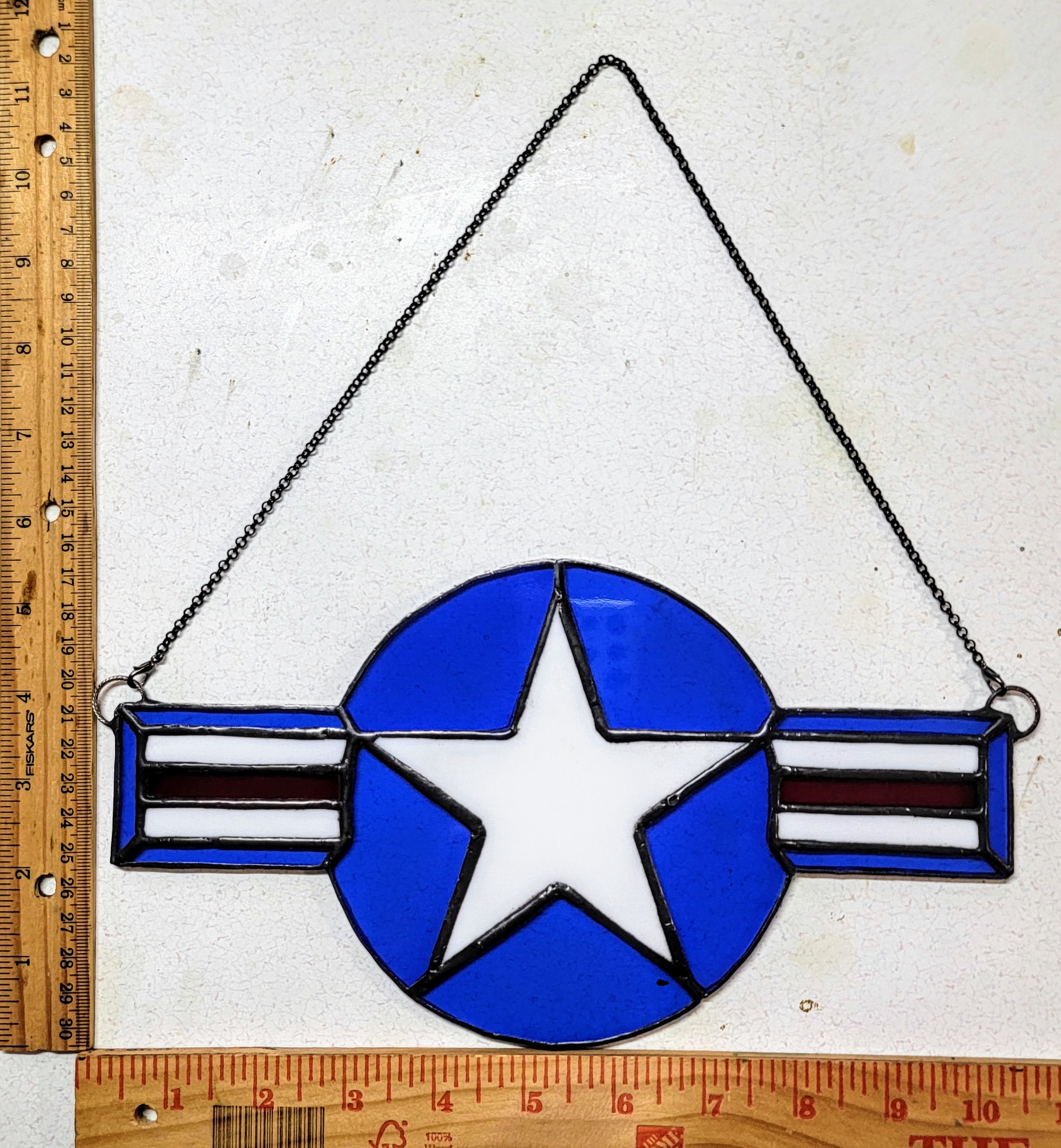 USAF Star Roundel Stained Glass Suncatcher - Etsy