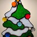 Christmas Tree Stained Glass Suncatcher - Etsy