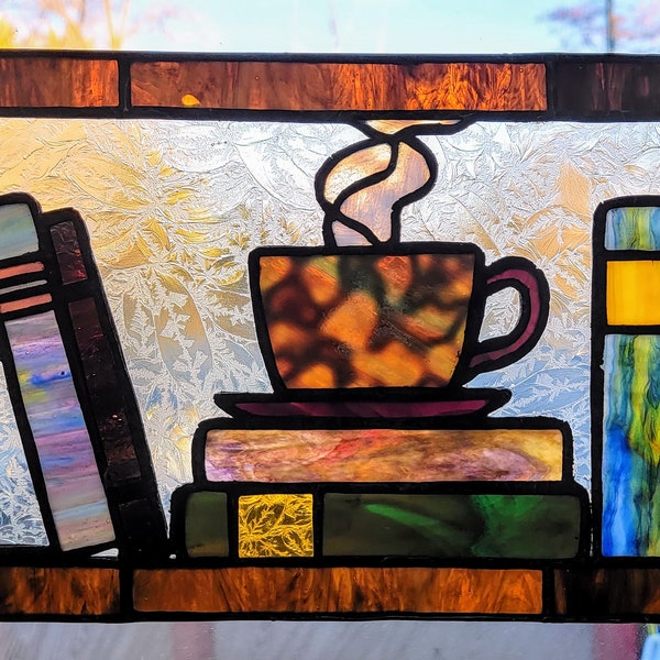 Stained Glass Library Panel - Etsy