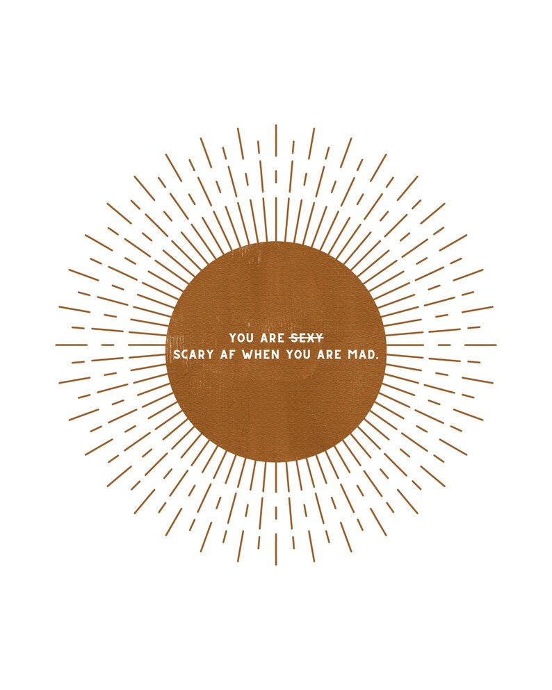 You Are Scary AF Printable Poster Digital Print Wall Decor Art College ...