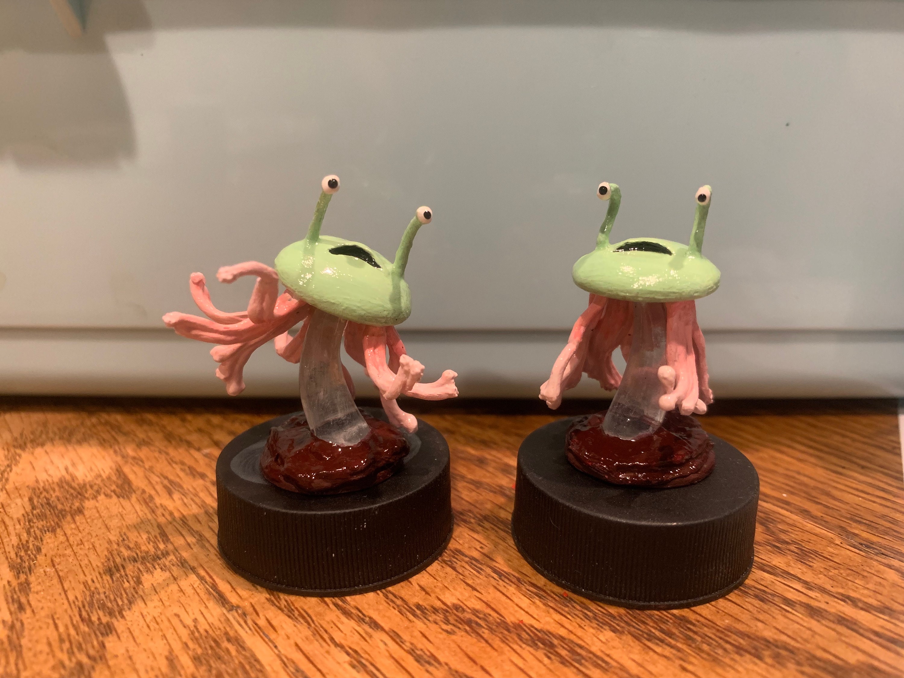Flumph-painted DND Miniature - Etsy