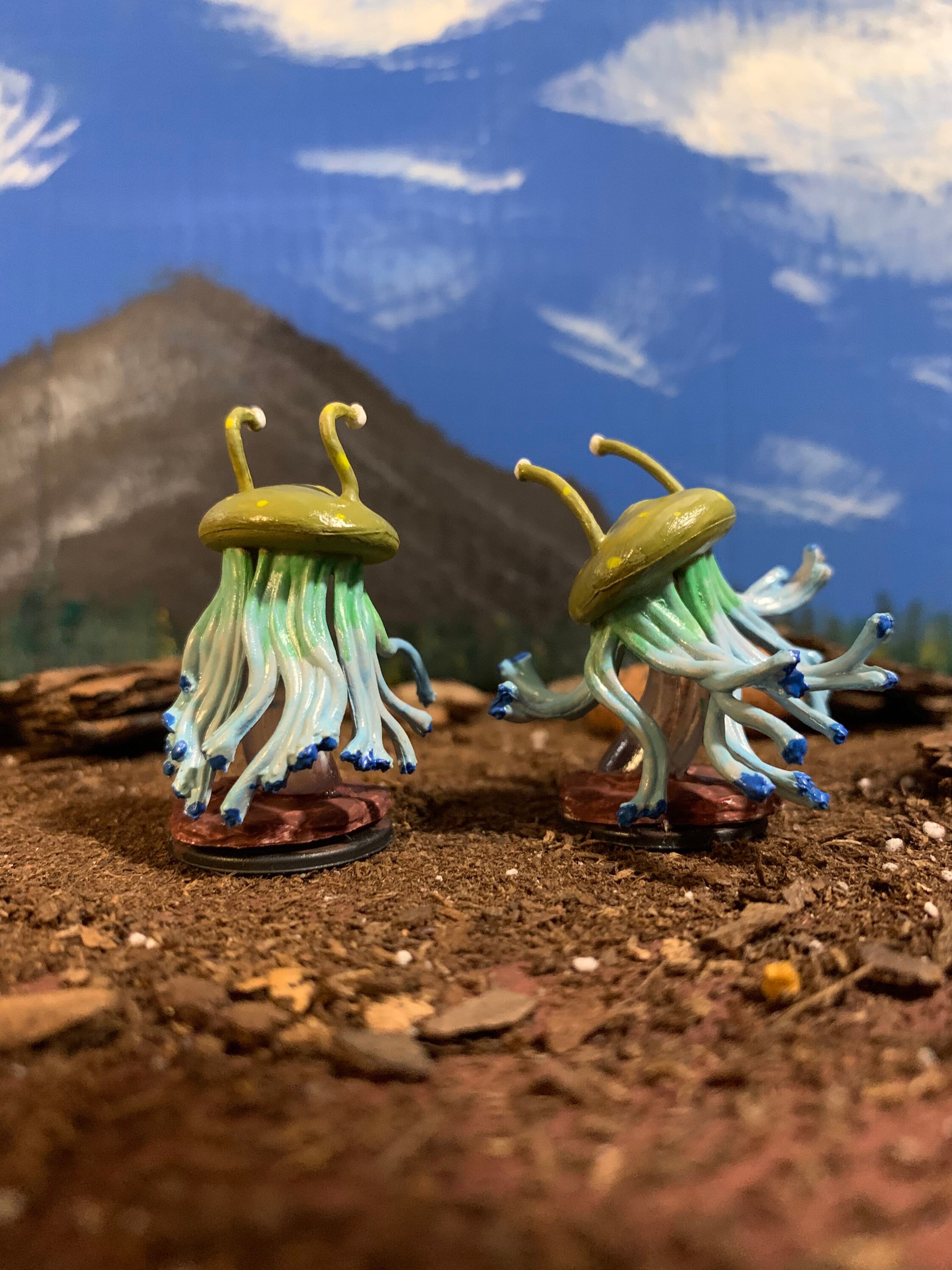 Flumph-painted DND Miniature - Etsy