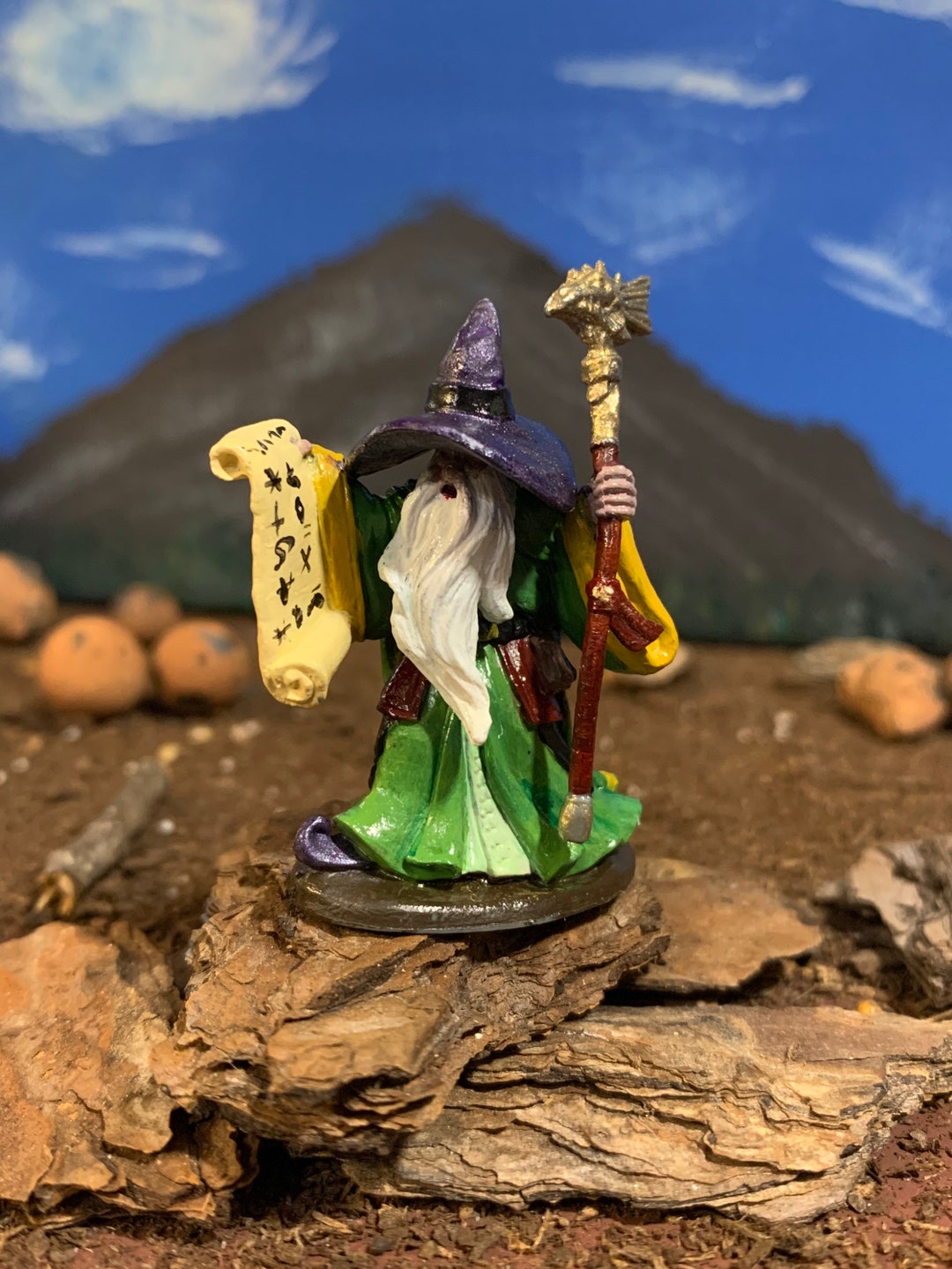 Wizard/sorcerer Miniature - Etsy