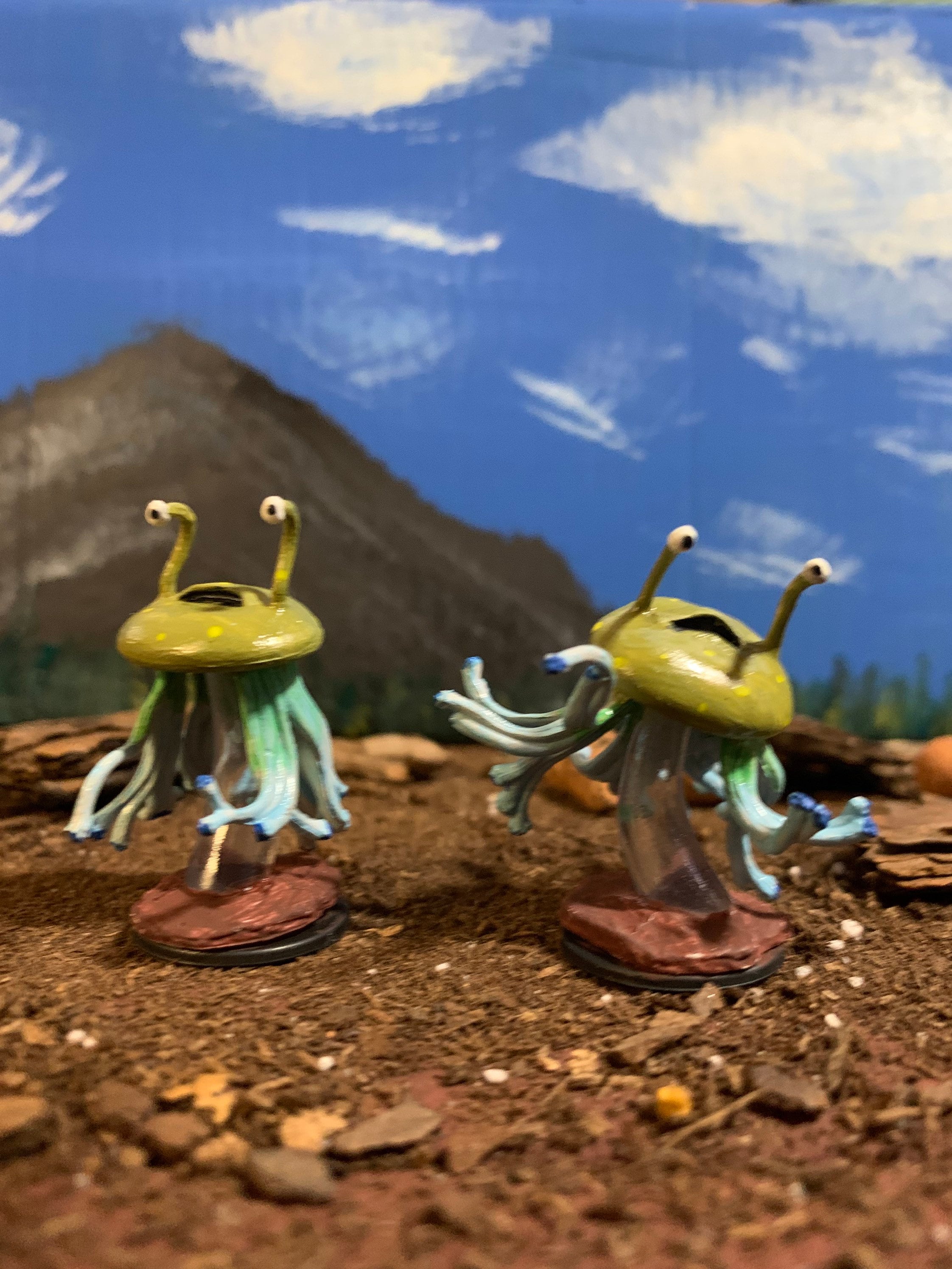 Flumph-painted DND Miniature - Etsy