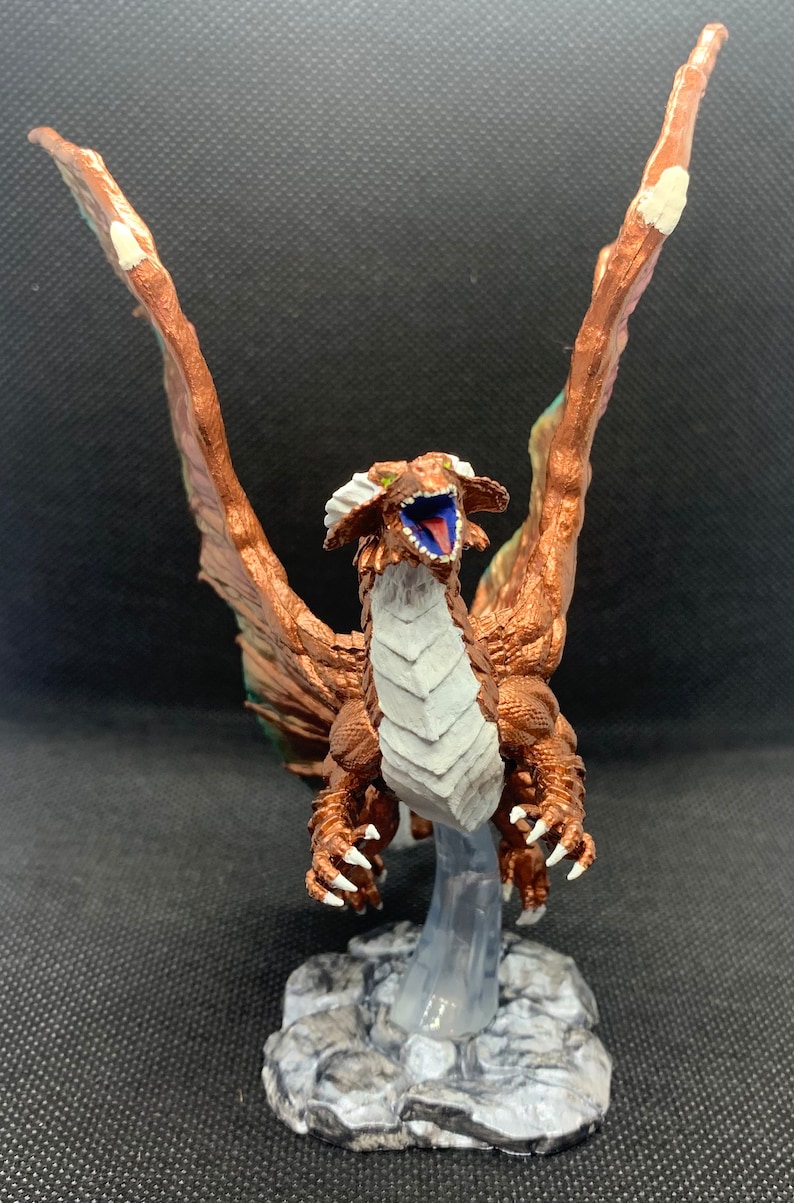 Copper Dragon Miniature--hand Painted - Etsy
