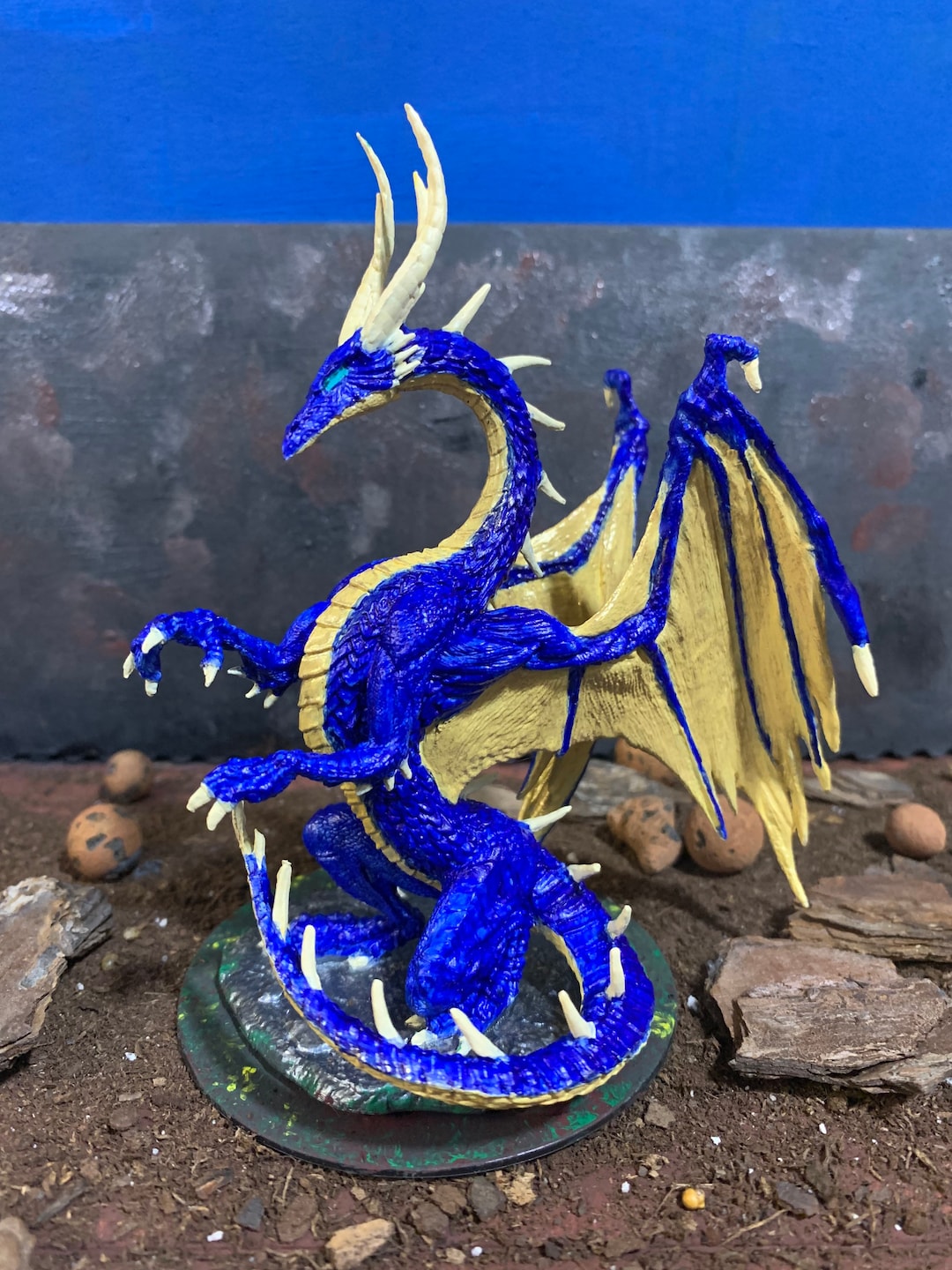 Blue Dragon DND Miniature - Etsy
