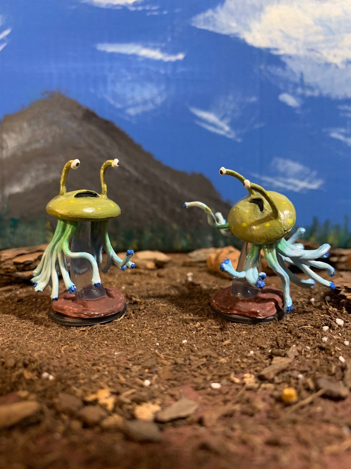 Flumph-painted DND Miniature - Etsy