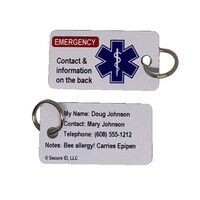 Child Safety Tag | NFC Emergency Contact Bag Charm | Backpack Info ...