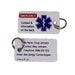 Customized in Case of Emergency Key Tag Set of 3 - Etsy