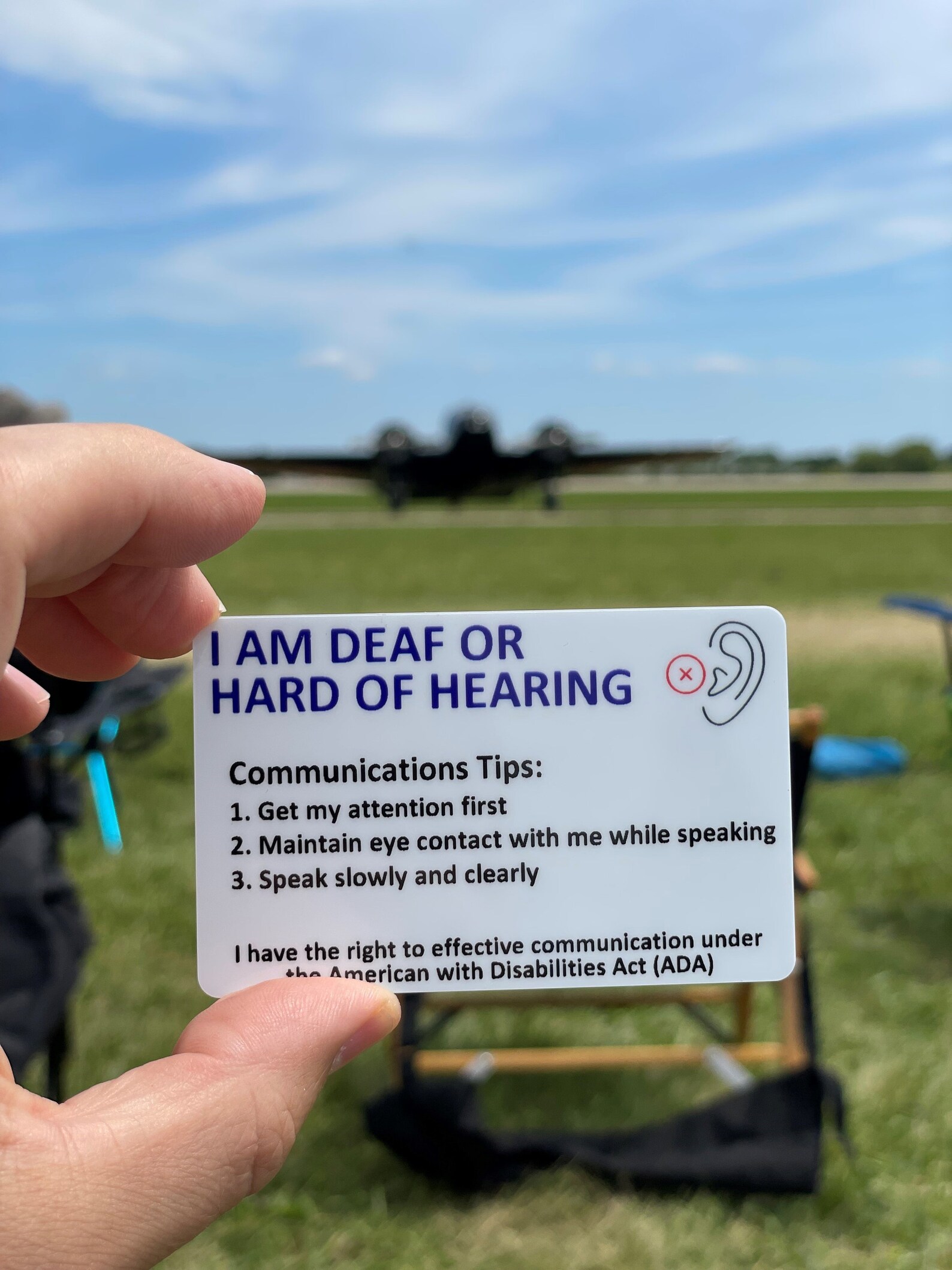 Hard of Hearing Card - Etsy