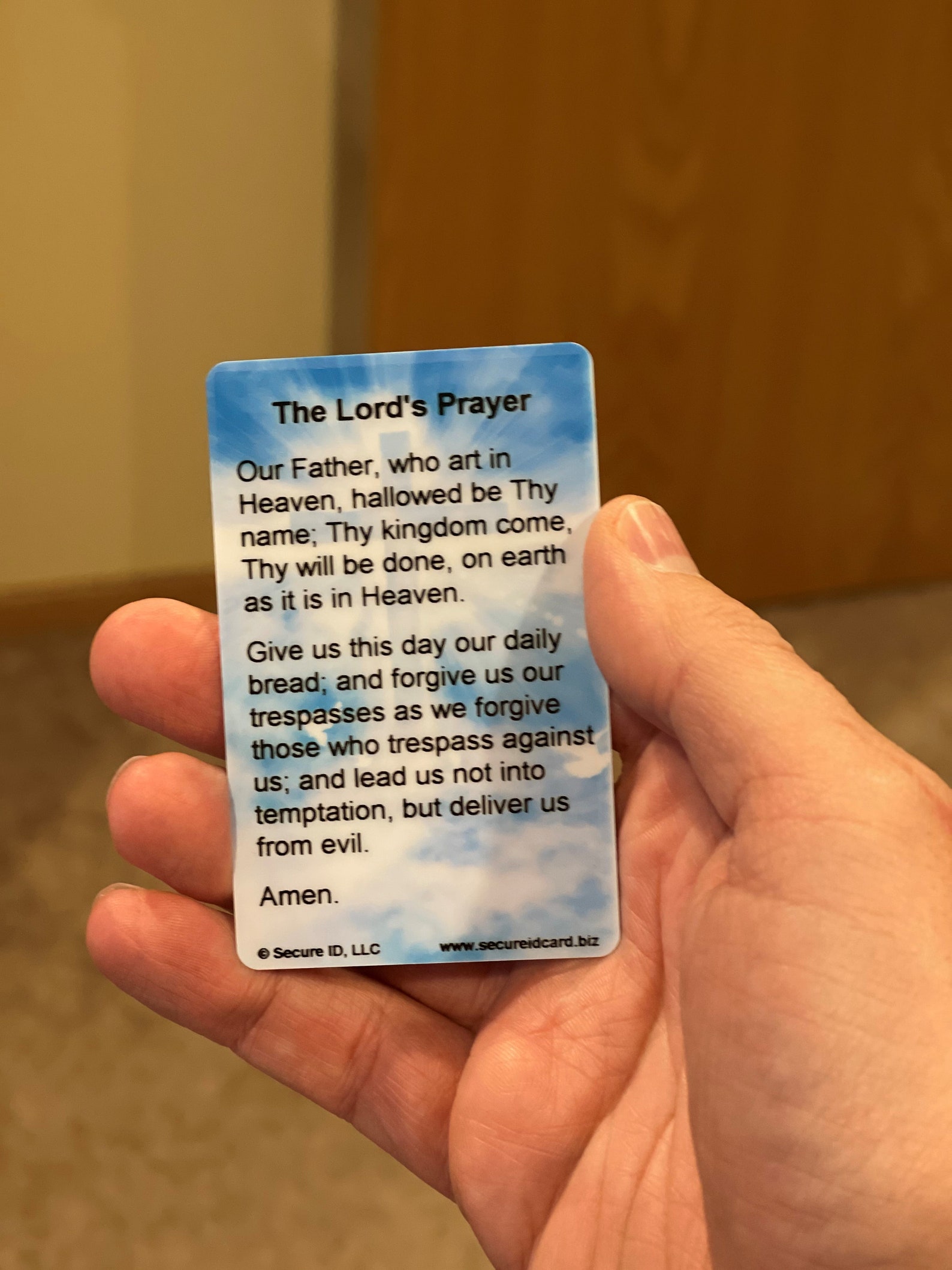 Lord's Prayer & 10 Commandments Wallet Card - Etsy