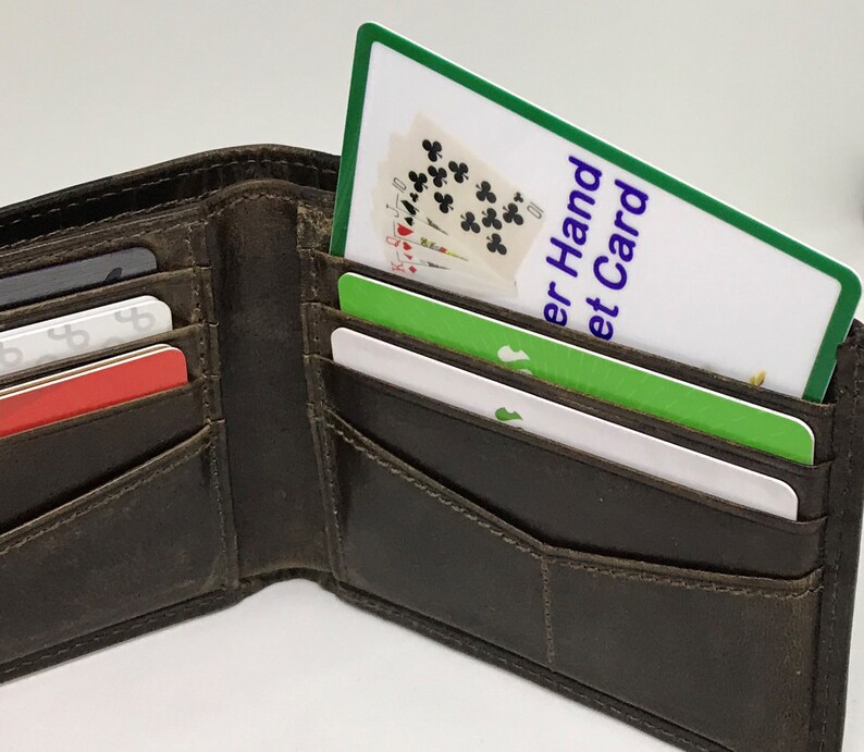 Poker Hand Wallet Card - Etsy