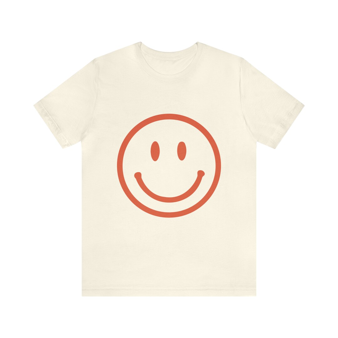 All Smiles Graphic Tee - Smiley Face Cheerful Tshirt - Etsy
