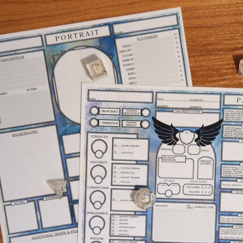 Dnd 2025 Character Sheet - Etsy