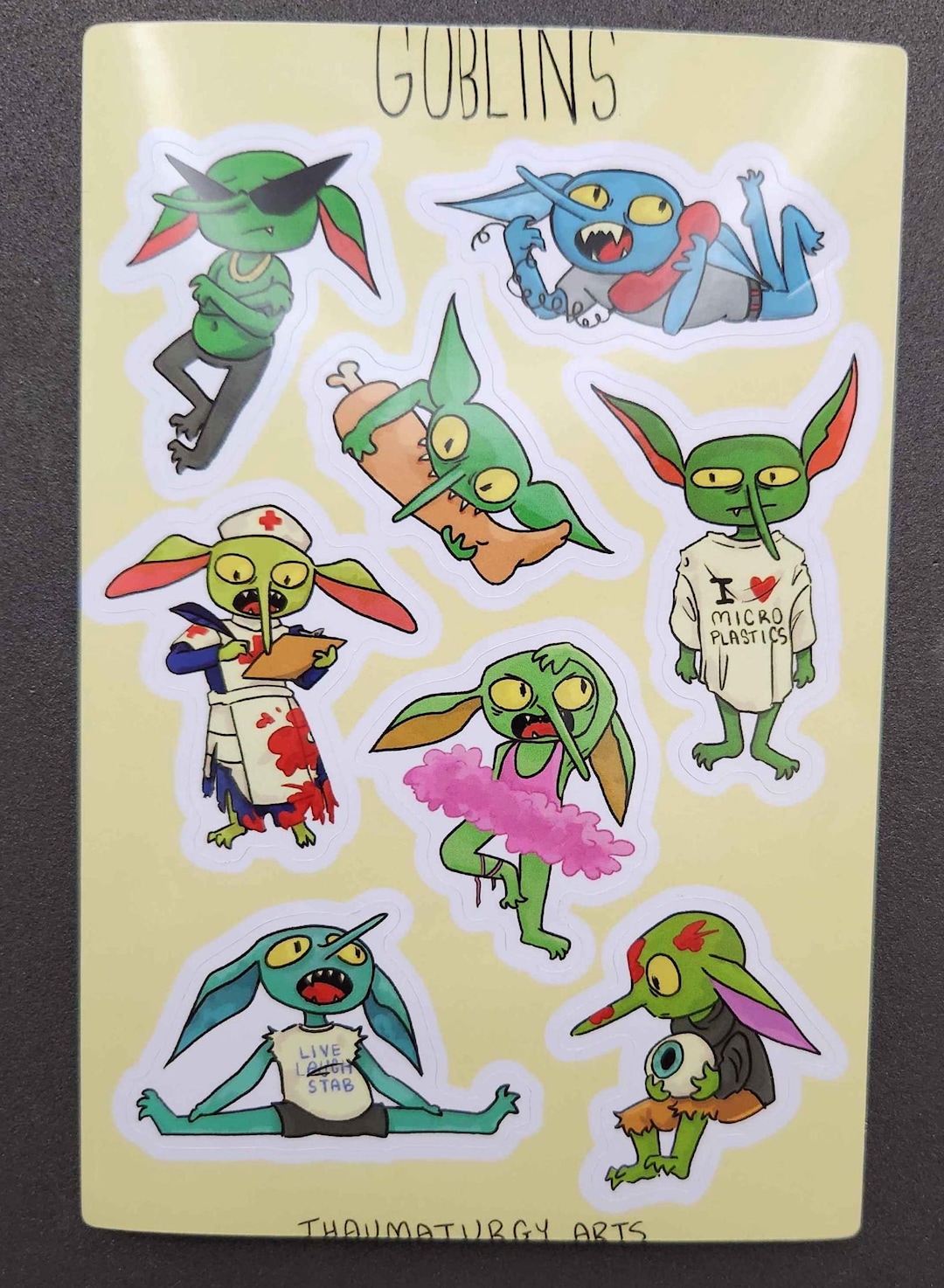 GOBLINS Sticker Sheet - Etsy