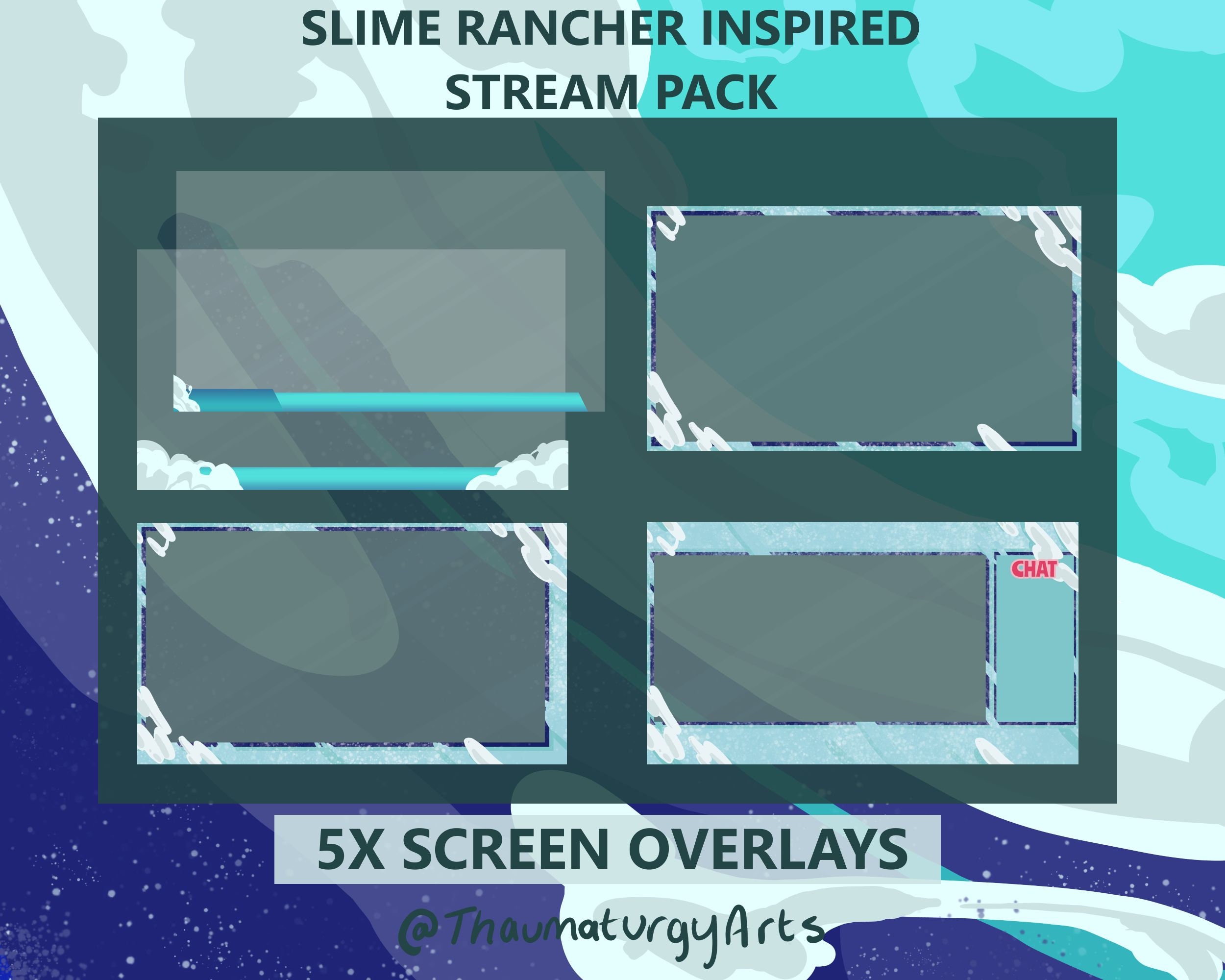 Slime Rancher Inspired Stream Pack - Animated Transition, Overlays ...
