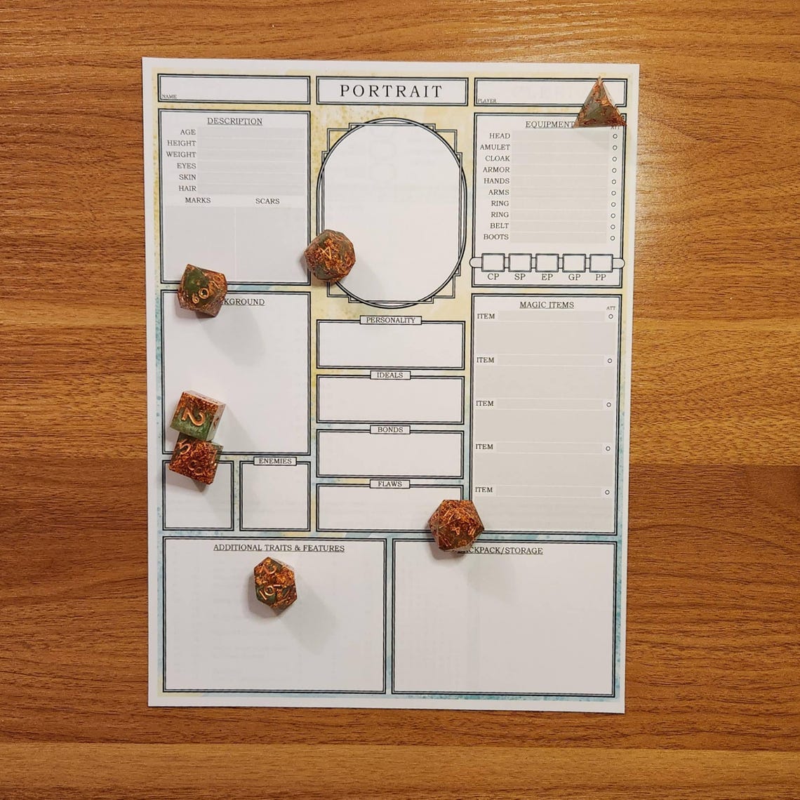2024 5E CLERIC Character Sheet | D&D Fillable PDF - Etsy