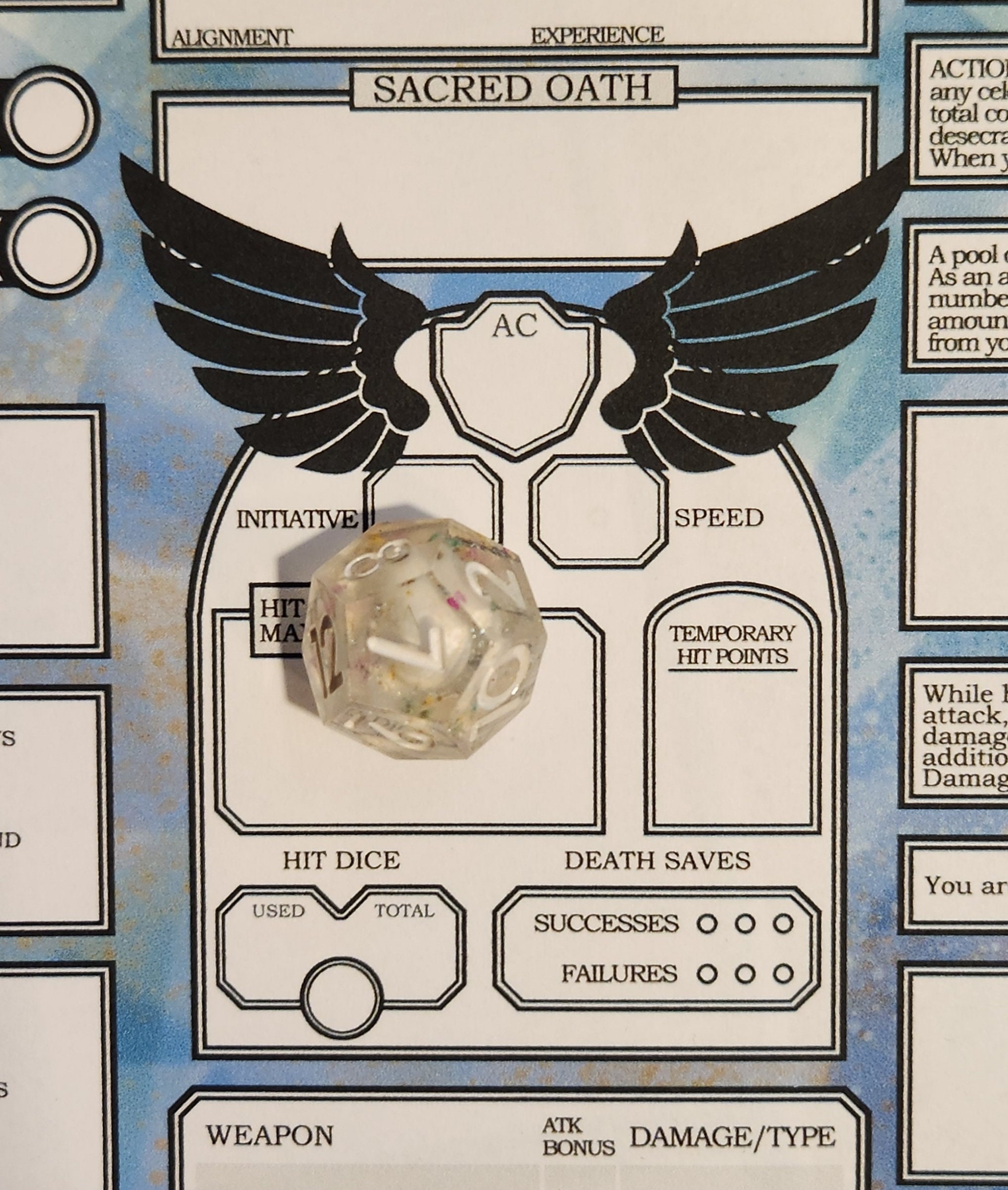 Optimized PALADIN Downloadable/fillable PDF Character Sheets for D&D 5e ...