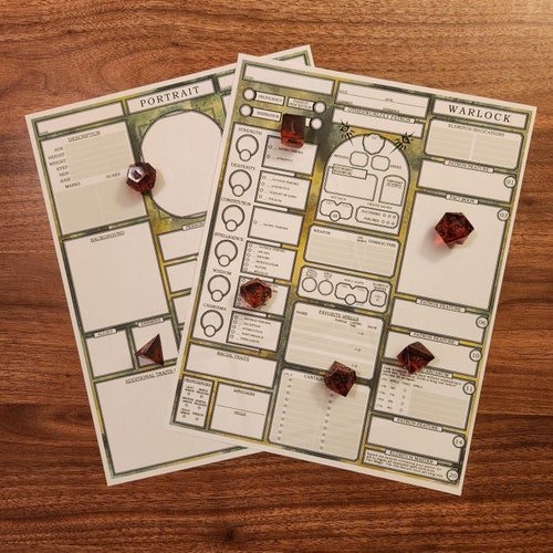 Optimized ROGUE Downloadable/fillable PDF Character Sheet - Etsy