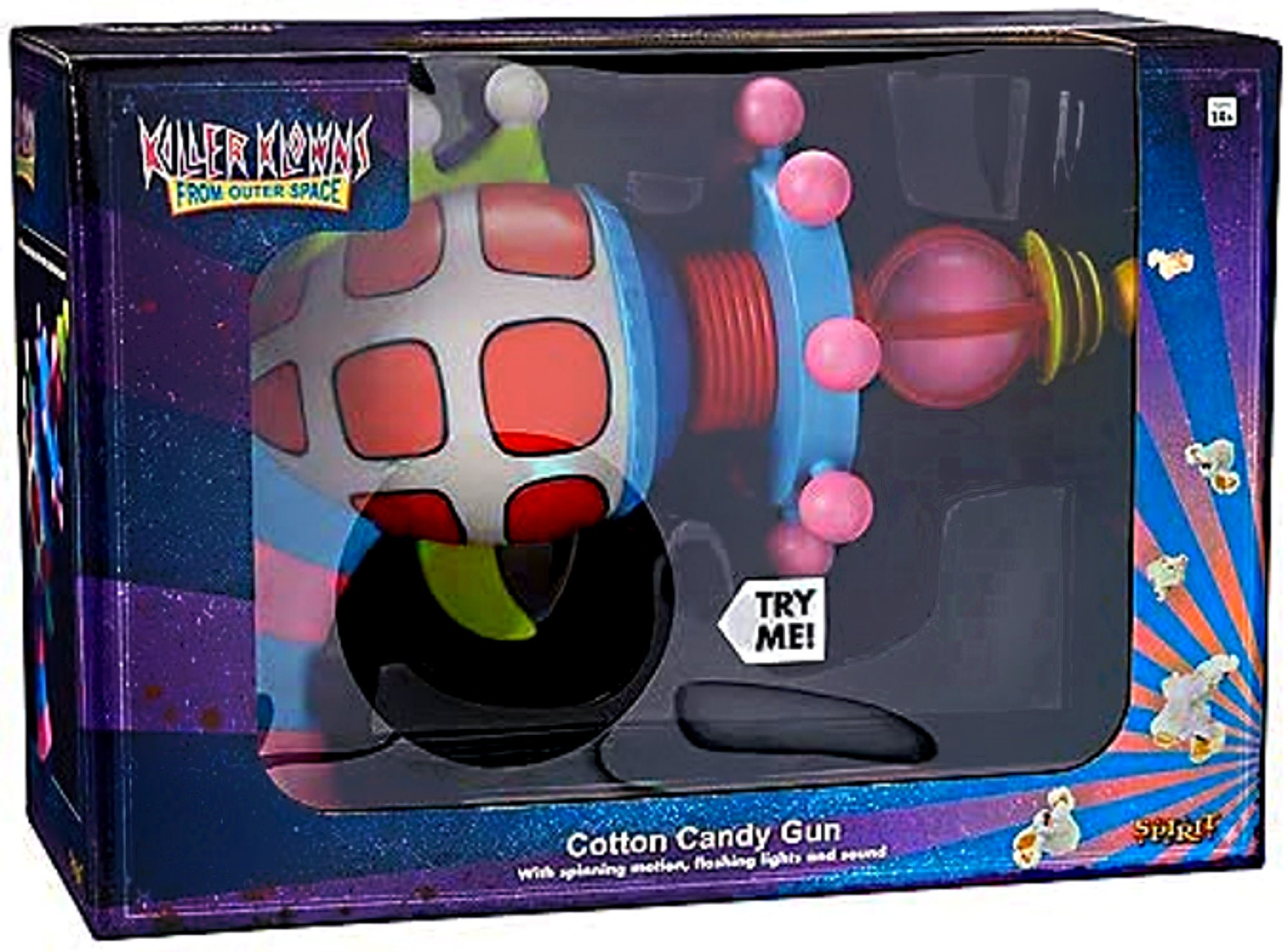 Killer Klowns Cotton Candy Gun Halloween Costume Animated Clown Gun NEW ...