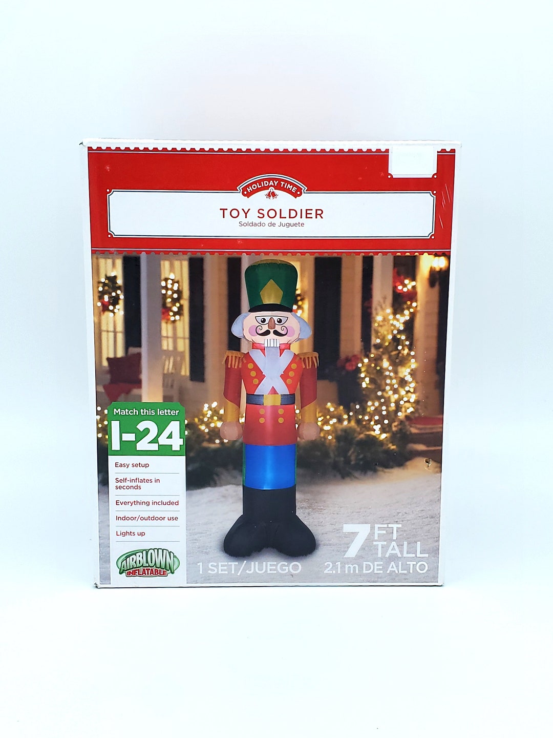 RARE 7' Holiday Time Toy Soldier Gemmy Airblown Christmas Inflatable ...