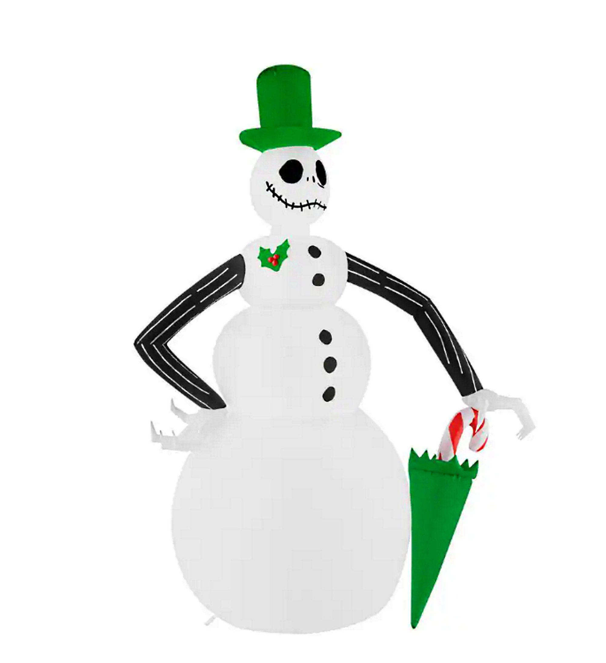 Disney 6 Ft Jack Skellington Snowman Christmas Inflatable - Etsy