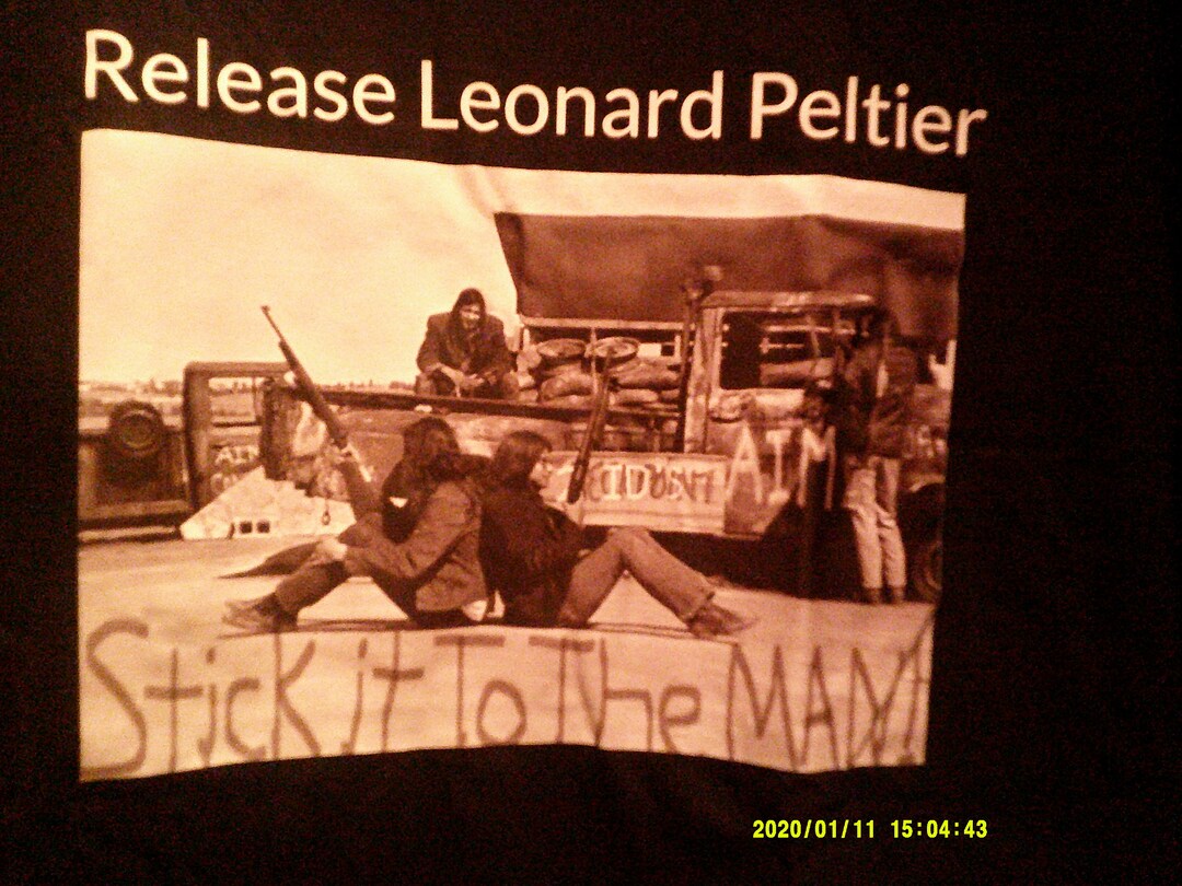 Tshirt Stick It to the Man Release Leonard Peltier - Etsy