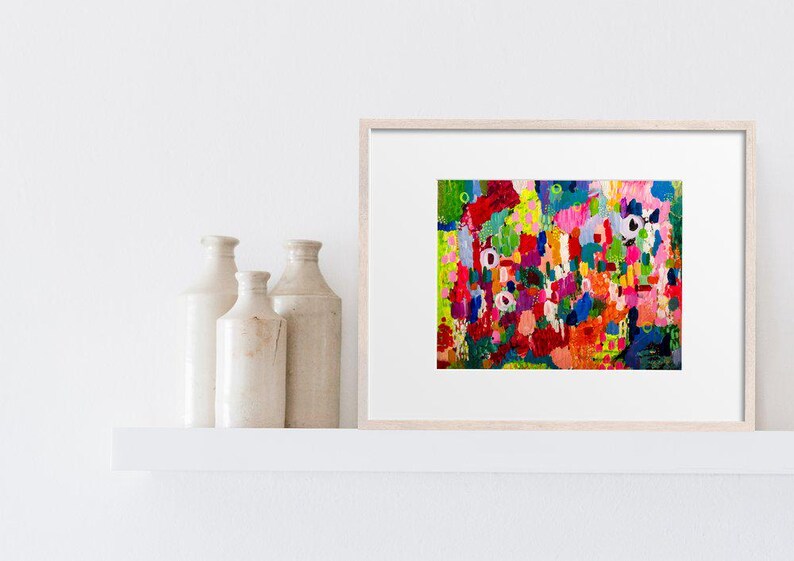 Faith-inspired Abstract Art Print: Reflective Colorful Decor - Etsy