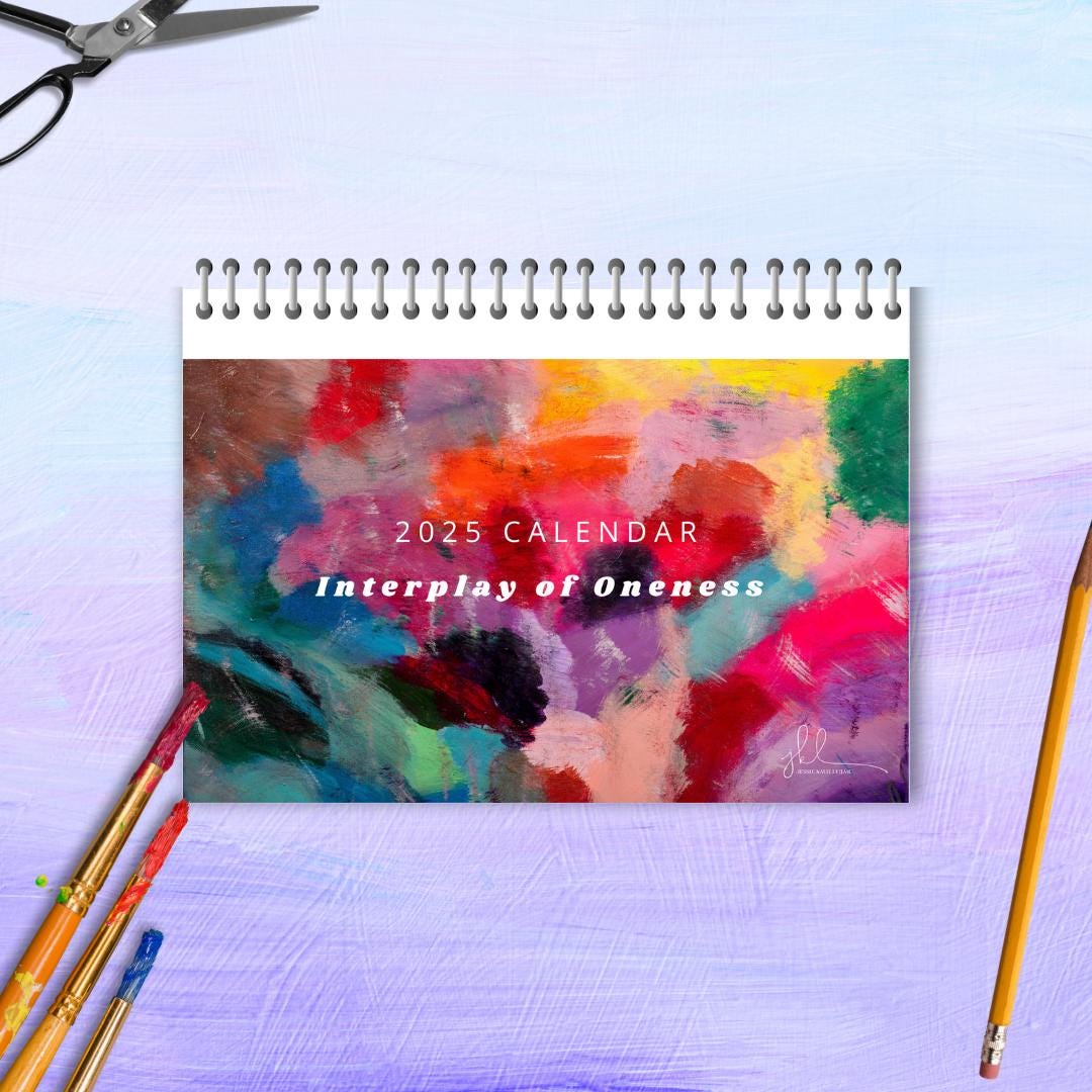 2025 Abstract Art Calendar Abstract Faith-inspired Modern Home Decor ...