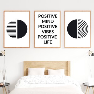Modern Abstract Shapes Art Prints: Motivational Home Decor (digital ...