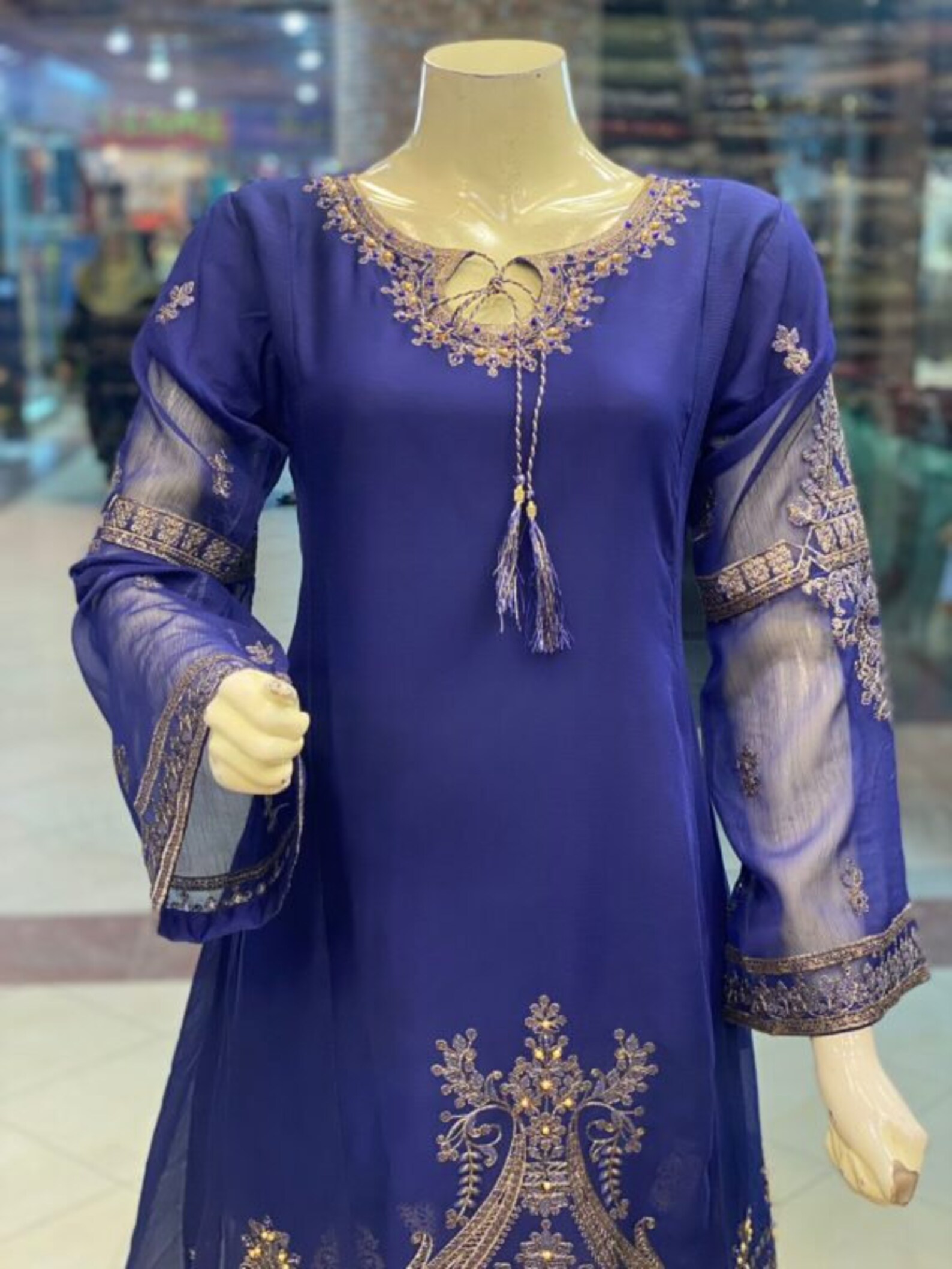 Pakistani Jacket Style Party Wear 3 Piece Gharara Dress, Ready to Wear ...
