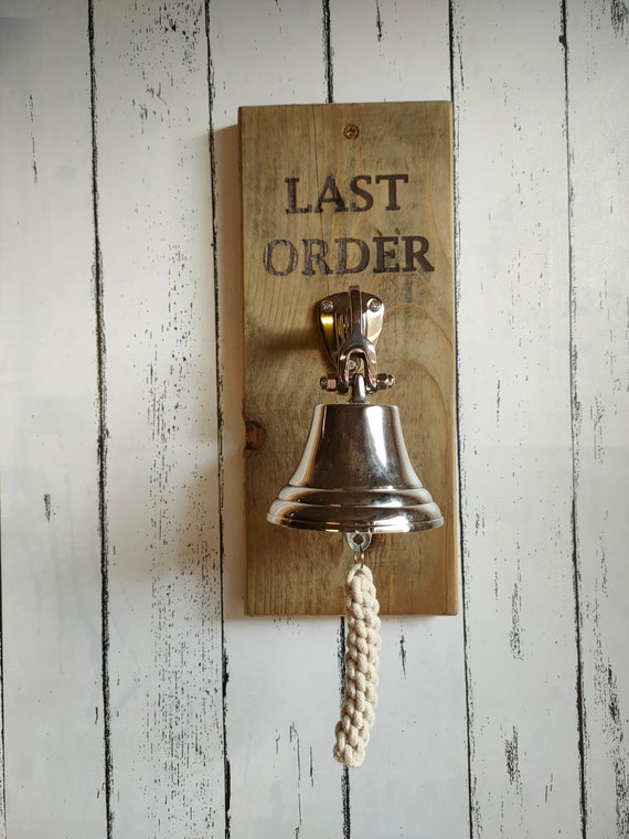 Personalised Last Orders Bell Home Bar Accessories Mancave - Etsy