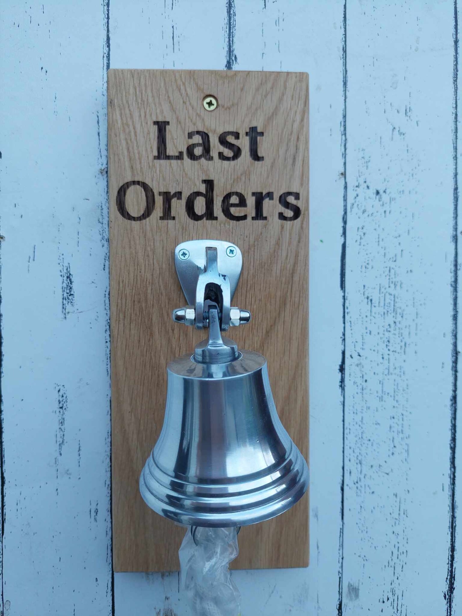 Personalised Last Orders Bell, Home Bar Accessories, Mancave ...