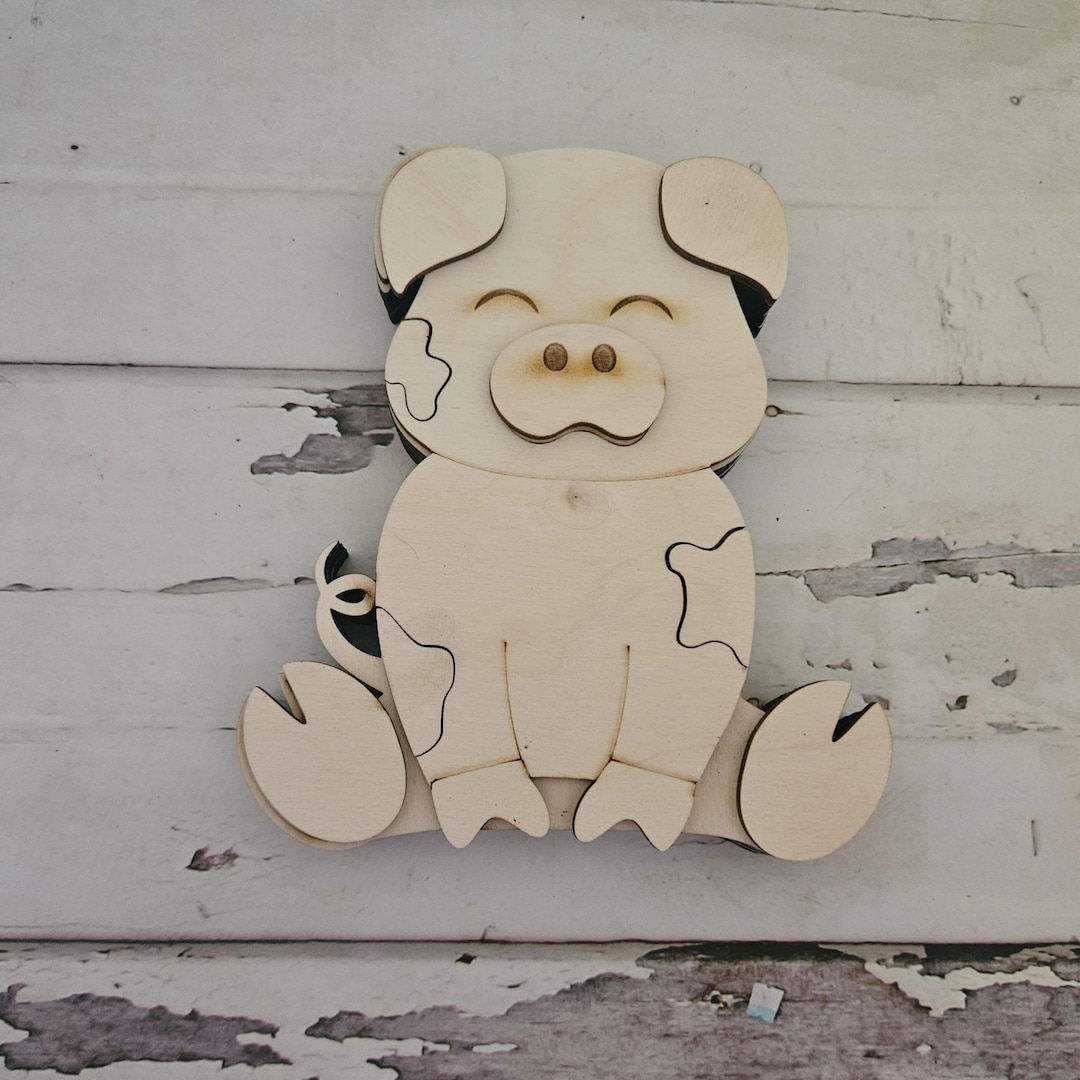 DIY Pig Blank Shelf Sitter: Make Your Own Pig Home Decor - Etsy