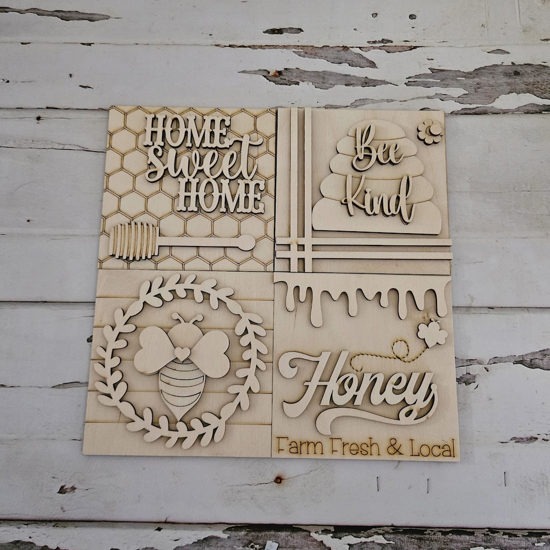Summer Honey Bee Interchangeable Signs - Diy Summer Home Decor - Diy ...