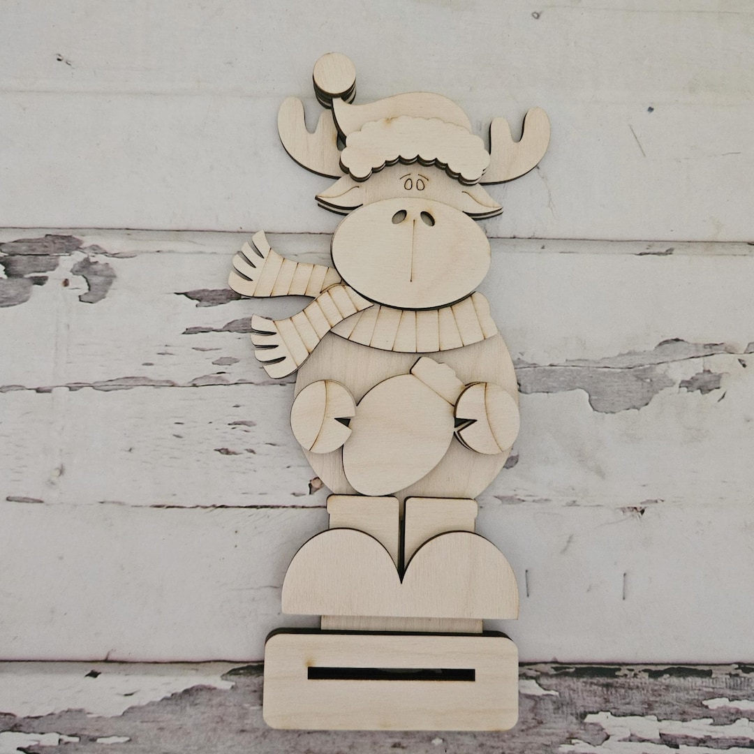DIY Moose Christmas Shelf Sitter: Christmas Craft Kit - Etsy