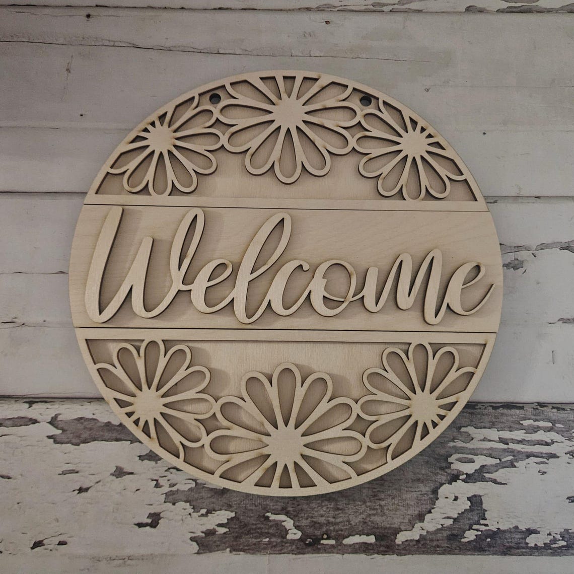 DIY Welcome Door Sign – Unfinished Wood Craft Kit - Etsy