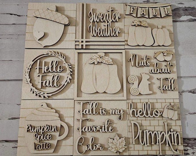 Winter Tiered Tray Decor, Unfinished Wood Blanks, DIY Winter Decor, DIY ...