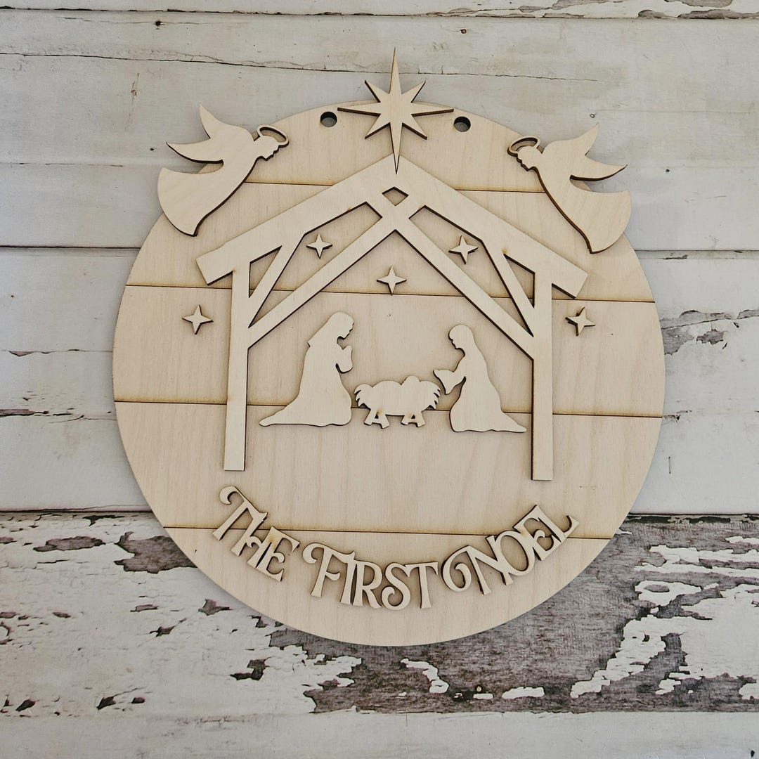 Christmas Door Hanger Blank | Santa Blank Door Hanger | DIY Christmas ...