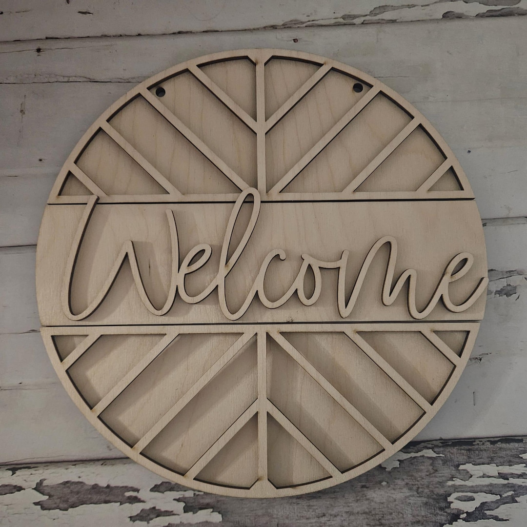 Welcome Door Sign - DIY Front Door Sign - DIY Welcome Door Sign - Make ...