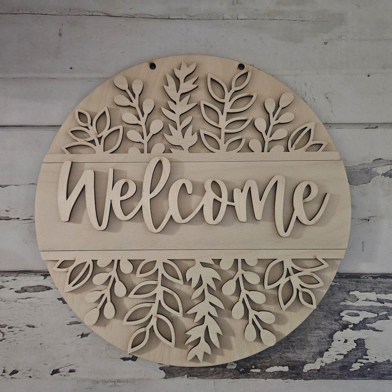 Welcome Door Sign - Etsy