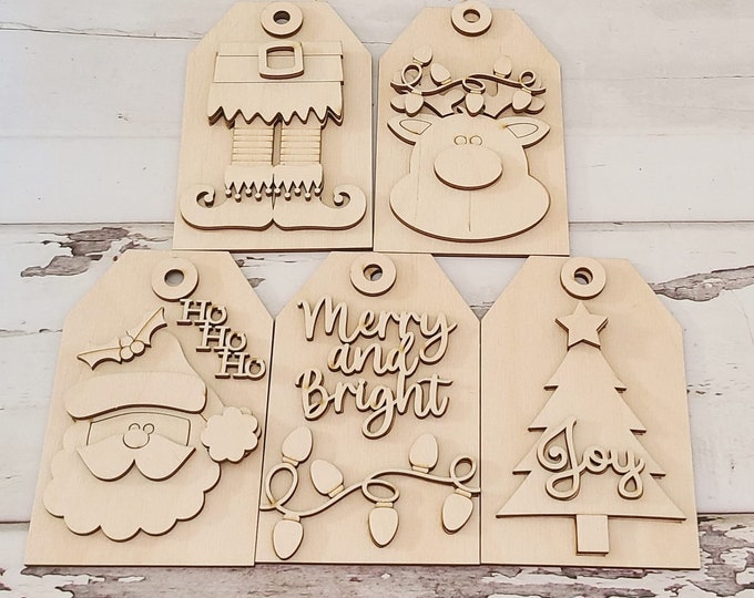 Winter Door Hanger Blank Winter Blank Door Hanger DIY Christmas Door ...