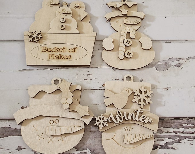 Winter Door Hanger Blank Winter Blank Door Hanger DIY Christmas Door ...