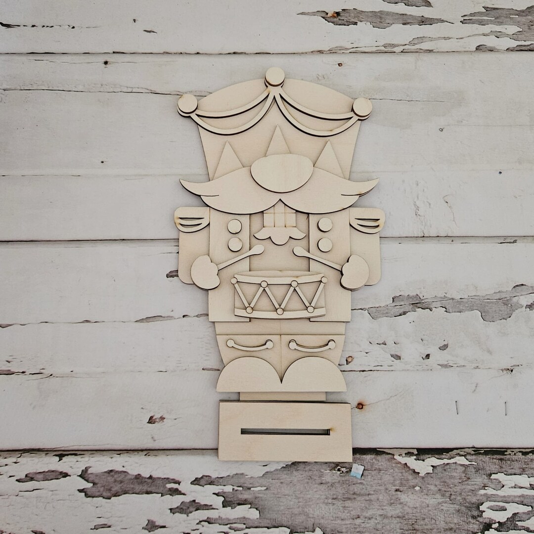 Christmas Wood Nutcracker Shelf Sitter DIY Kit - Etsy