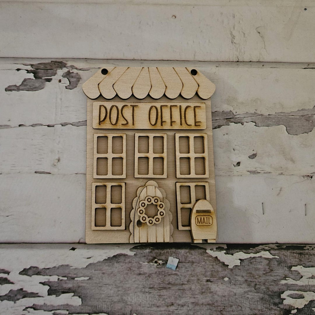 DIY Post Office Ornament; Make Your Own Ornament Wood Blank - Etsy
