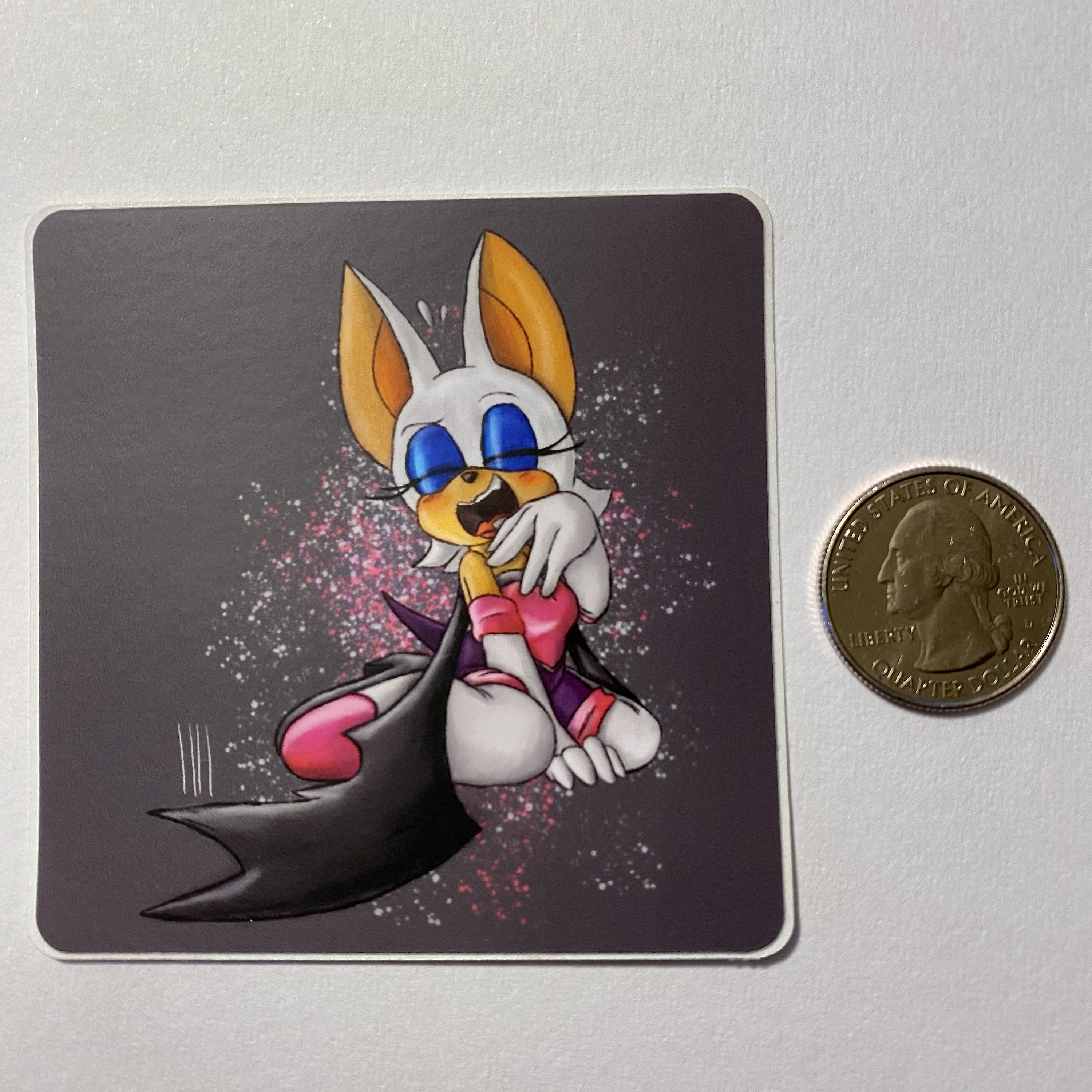 Rouge the Bat Sticker, Original Art, Sonic the Hedgehog Decal - Etsy