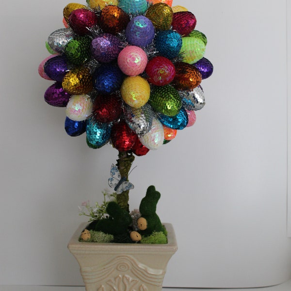 Easter Egg Topiary Tree - Etsy
