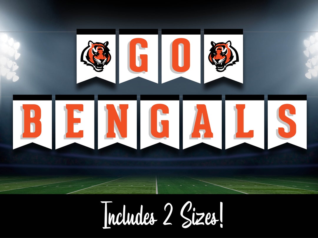 PRINTABLE Bengals Banner Cincinnati - Etsy