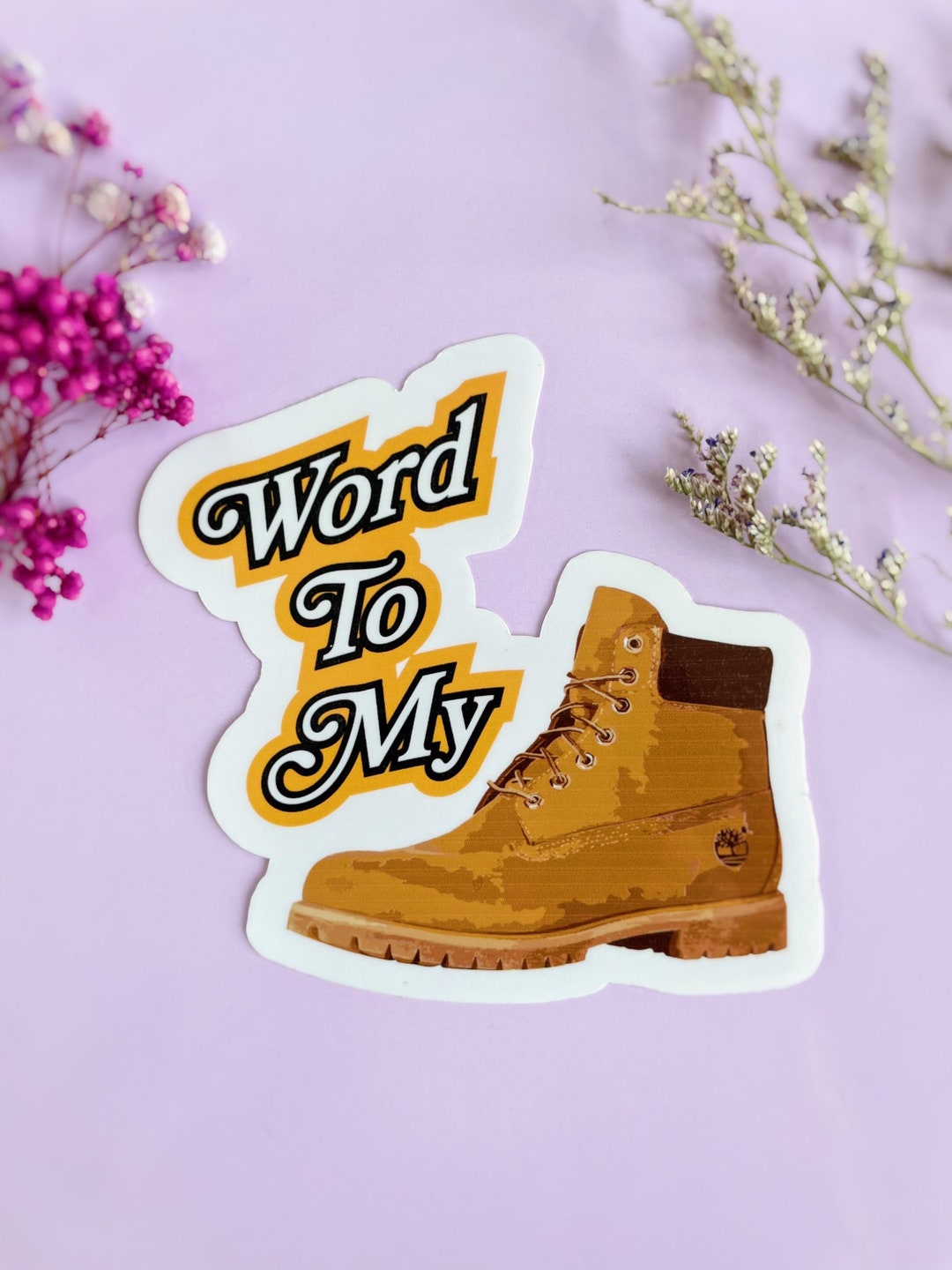 Word to My Timbs New York NYC Waterproof Vinyl Sticker - Etsy