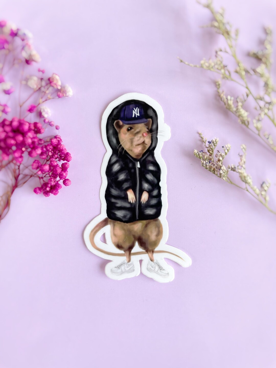 New York Rat Waterproof Vinyl Sticker - Etsy